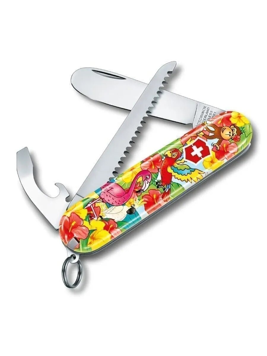 Нож перочинный детский Victorinox красный стальной 84 мм