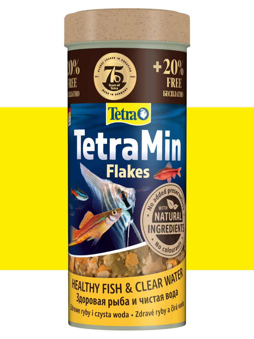 Корм для всех видов рыб TetraMin Flakes 300мл (250мл + 20% Бонус) хлопья