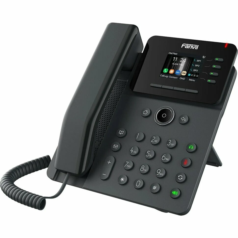 IP-телефон Fanvil V61G, HD voice,4 SIP,2.4 Inch, Opus+IPV6 12 DSS keys PSU, 2200916