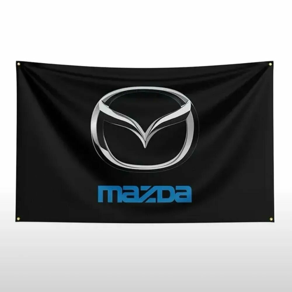 Флаг плакат баннер JDM Mazda Мазда