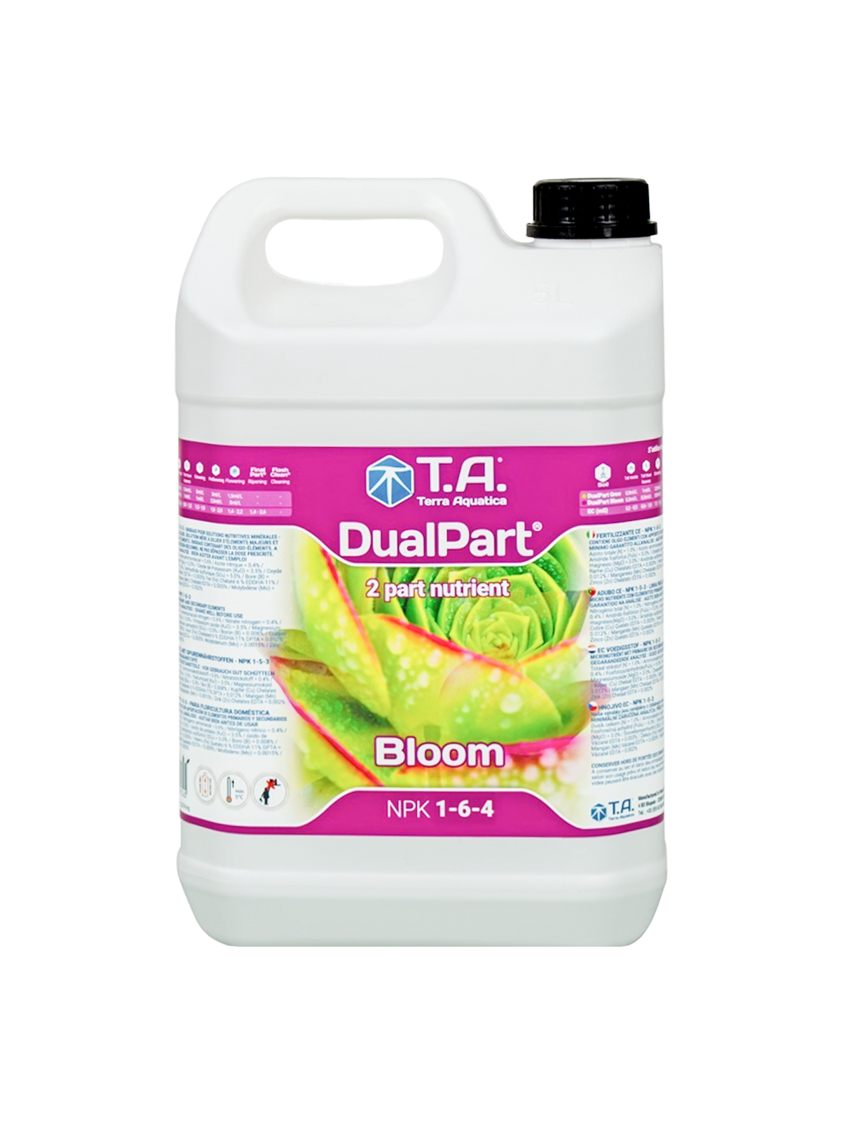 Удобрение для цветения / DualPart Bloom, 5 л / Terra Aquatica