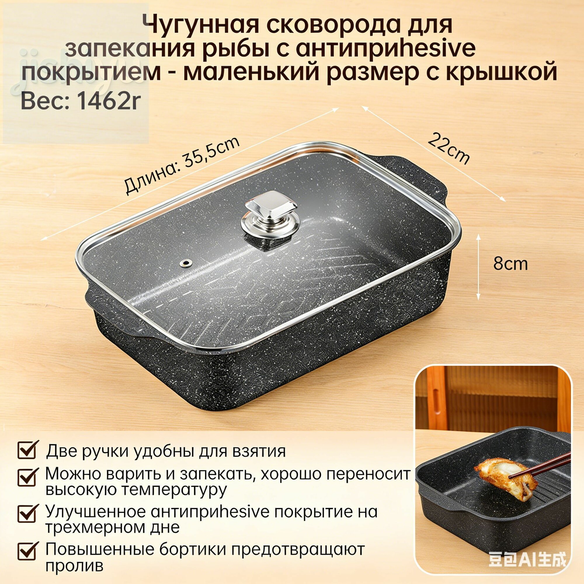 Утятница, Алюминиевый сплав, 4.2 л