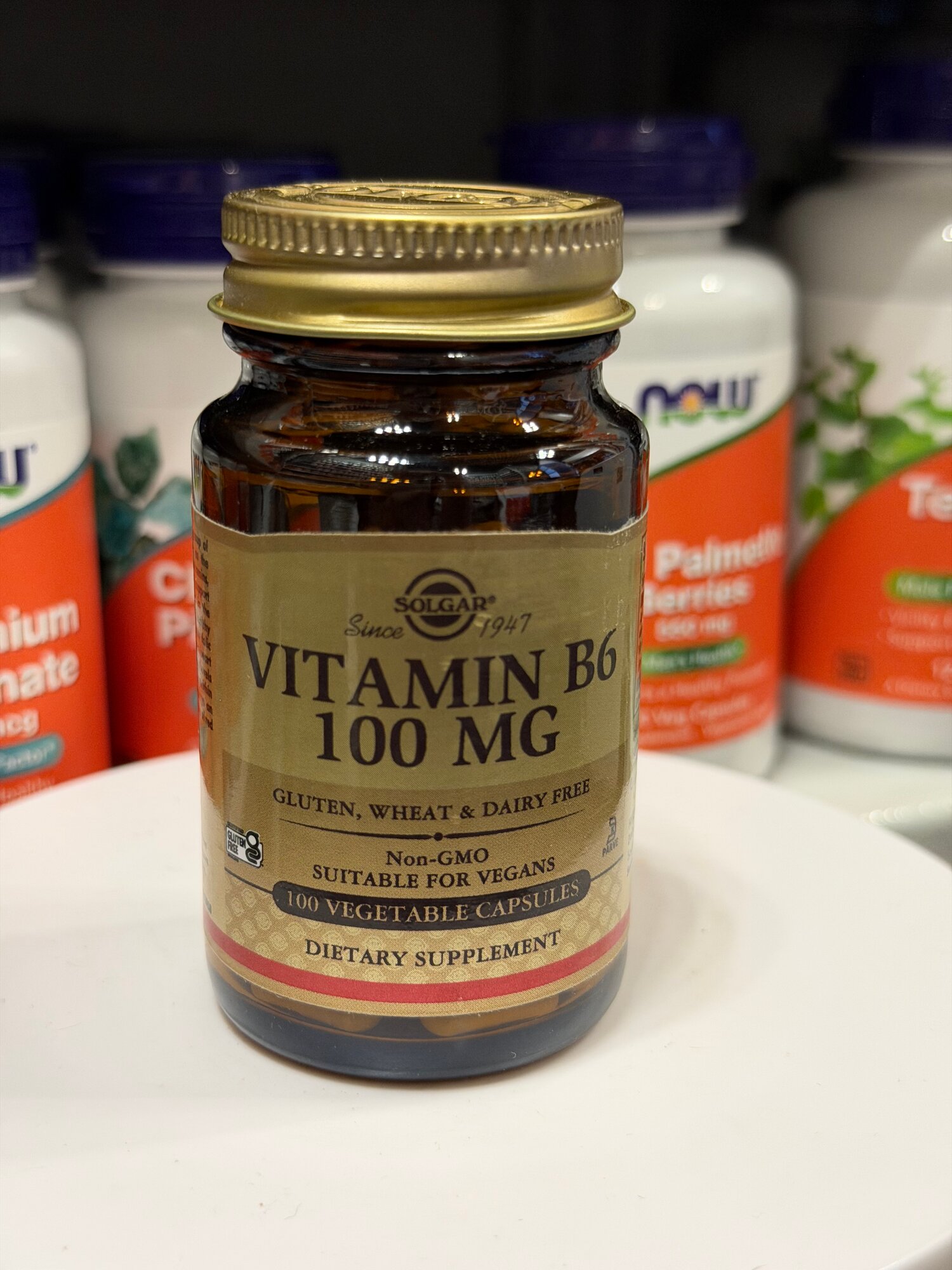 Solgar Vitamin B6 100 mg - Витамин В6 для укрепления нервной системы 100 капсул