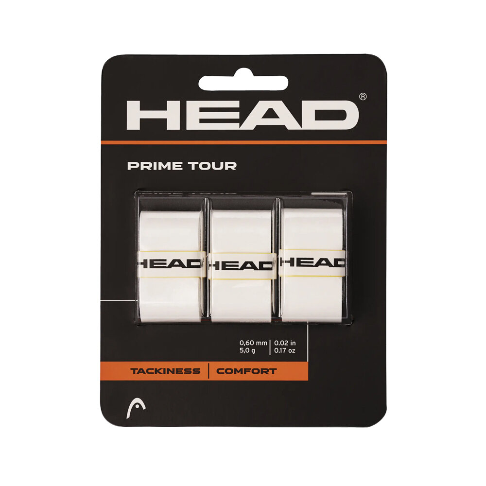 Овергрип Head Prime Tour, 285621-WH, 0.6 мм, упаковка из 3 штук, белый