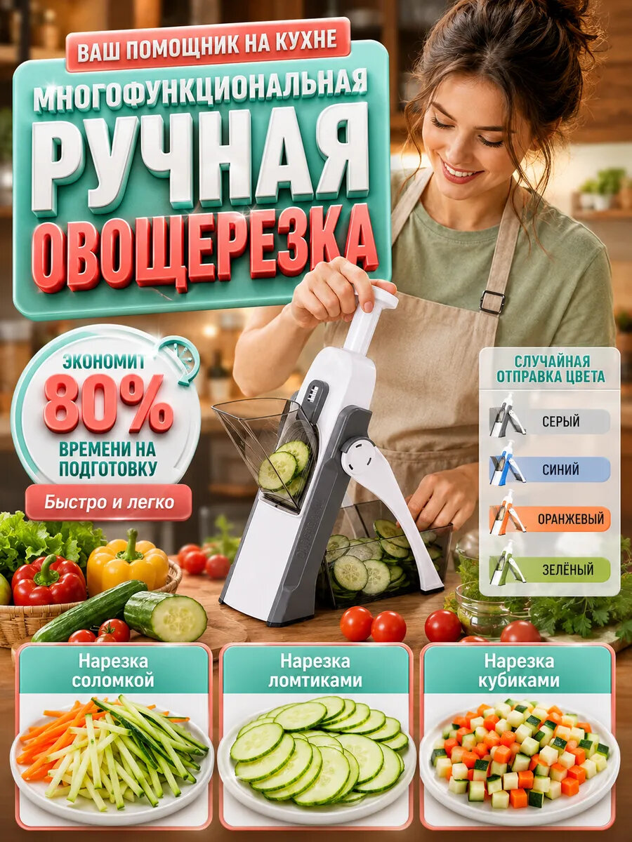 Ручная многофункциональная овощерезка