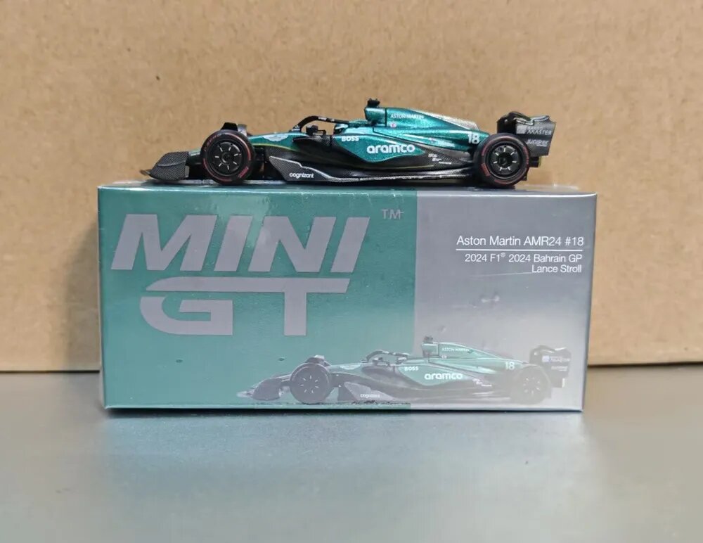 Машинка TSM MINI GT MODEL 1:64 Aston Martin AMR24 #18 Lance Stroll 2024 Die-cast Alloy Model Collection Toy Children Gifts