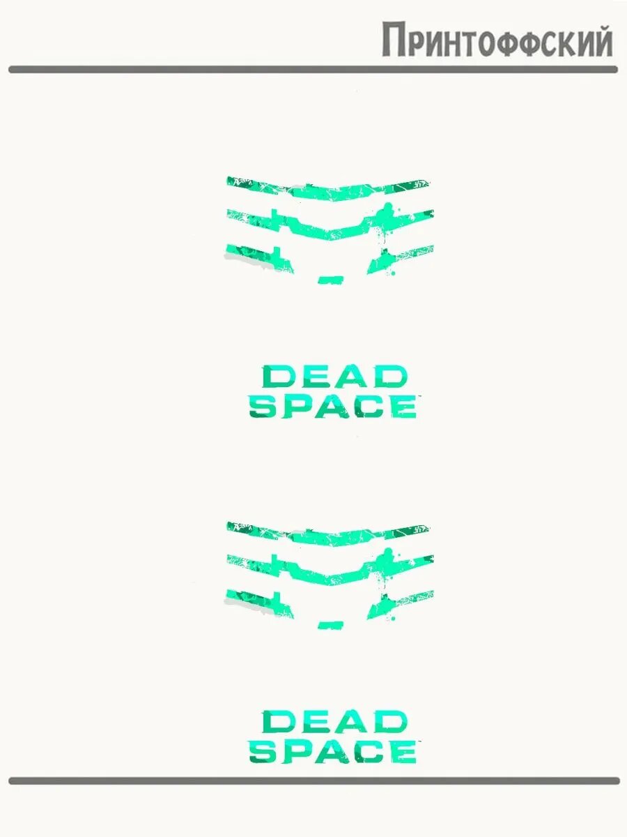 2-е (Две) Термонаклейки игра dead space