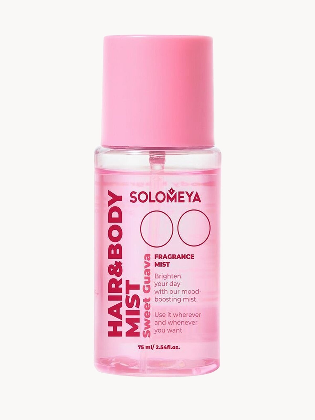 Solomeya Парфюмированный мист-спрей для волос и тела Сладкая Гуава, 75 мл