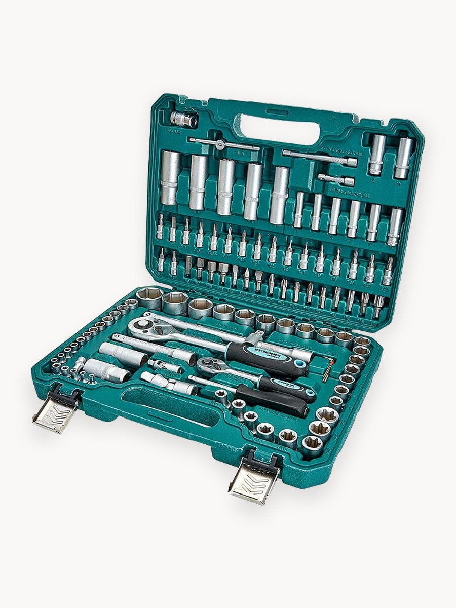 Набор инструментов 108 предметов в кейсе кузьмич эксперт НИК-024/108