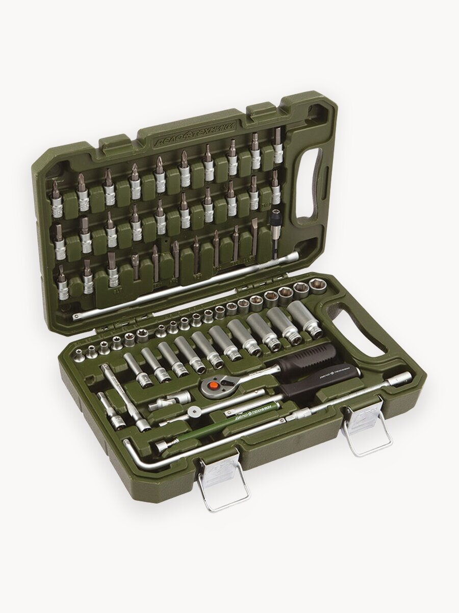 Набор головок и принадлежностей 1/4", 70 предм, Дело Техники, 600770