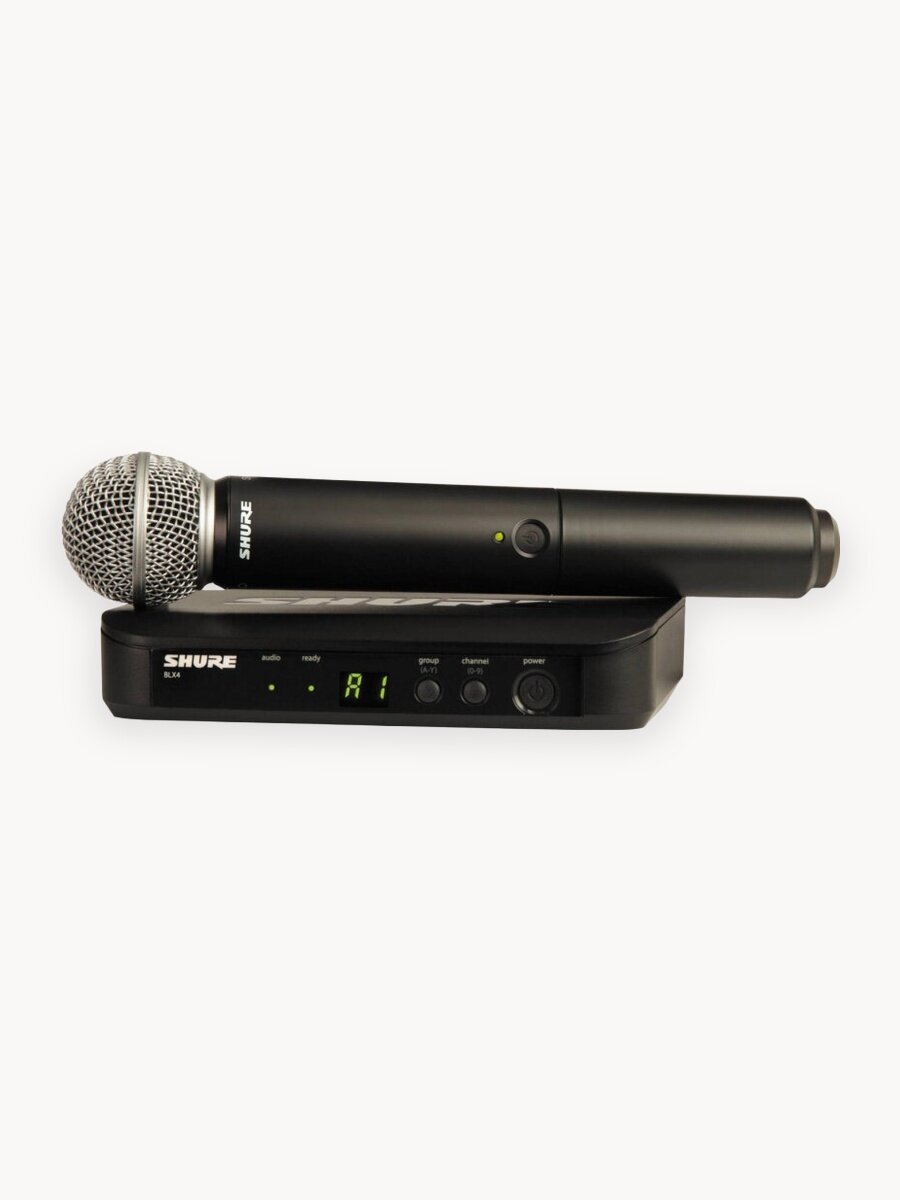 SHURE BLX24E/SM58-M17 вокальная радиосистема с ручным передатчиком SM58, динамическим кардиоидным