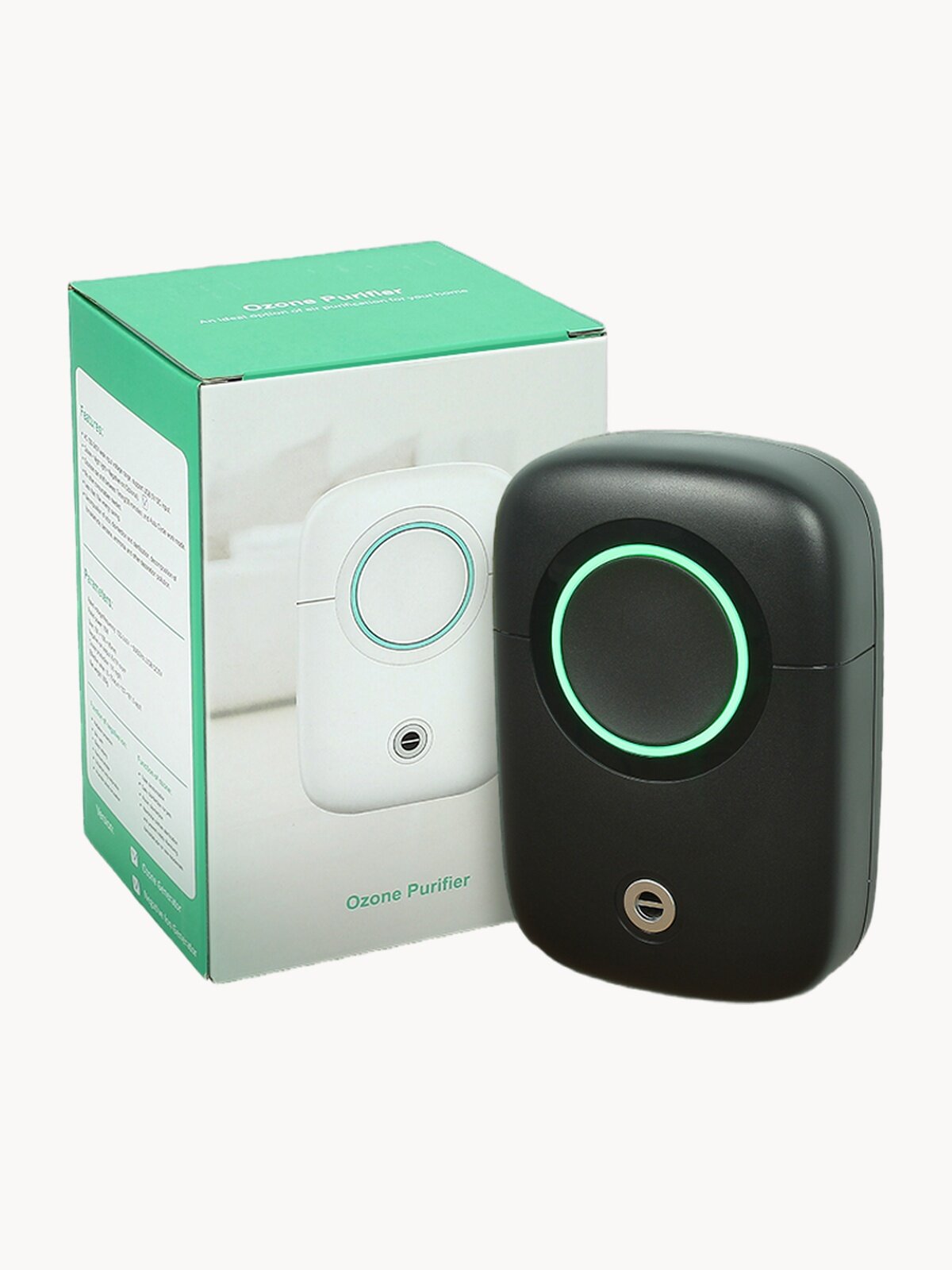 Озонатор ионизатор воздуха для дома портативный, питание от USB/сети, черный