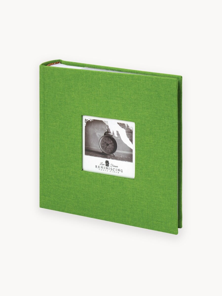 Фотоальбом BRAUBERG "Лайм" на 200 фото 10*15 см, ткань, зеленый, 391189