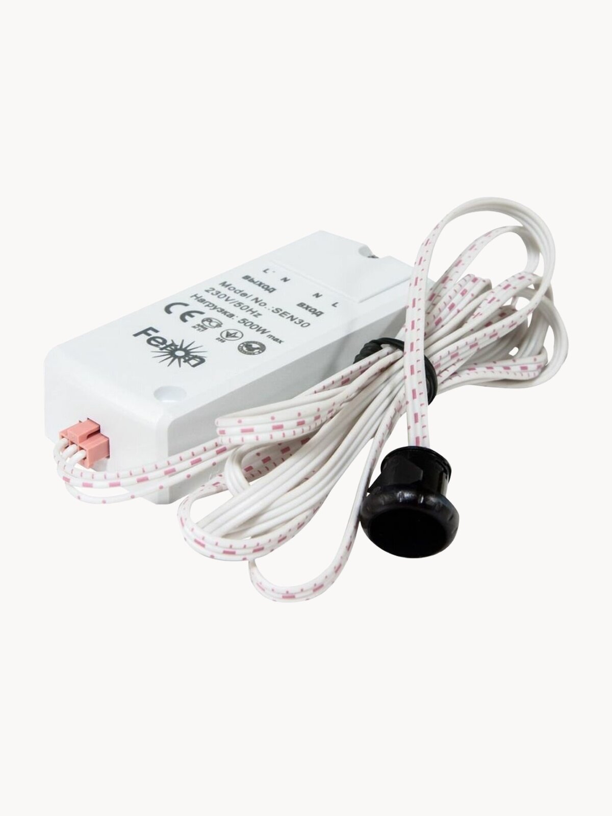 Датчик движения на взмах руки 220В / Датчик света 500 Вт / Feron SEN30 22068