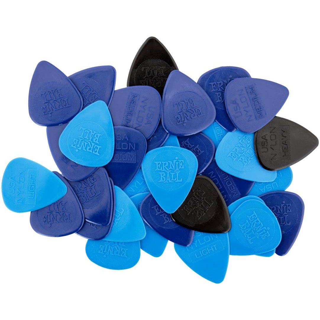 Набор медиаторов ERNIE BALL 9133 нейлоновые, разной толщины, разноцветные, 50 шт