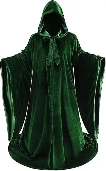 Костюмы волшебника на Хэллоуин 4 цветов Изумрудный, Green