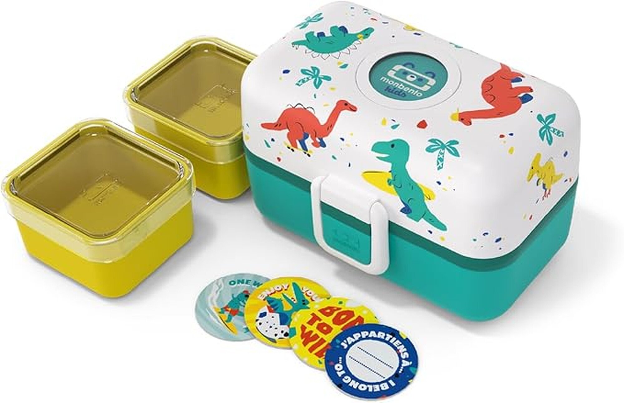 Детский ланч-бокс Monbento 3-секционный ланч-бокс для детей MB Tresor Bleu Dino Lunch Box