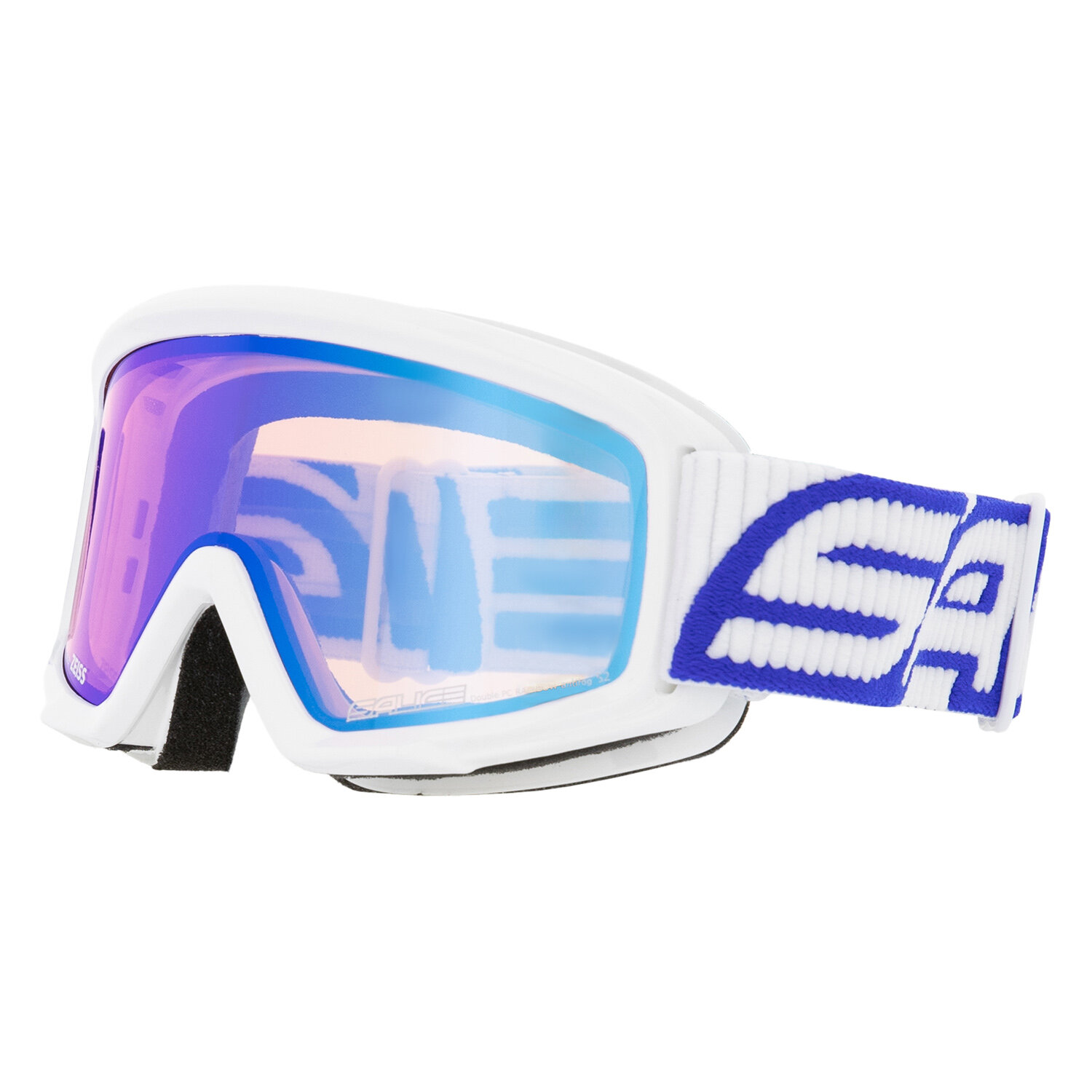 Маска горнолыжная Salice 708DARWF White-Blue/Darw Radium S2 (Возраст:6-10)