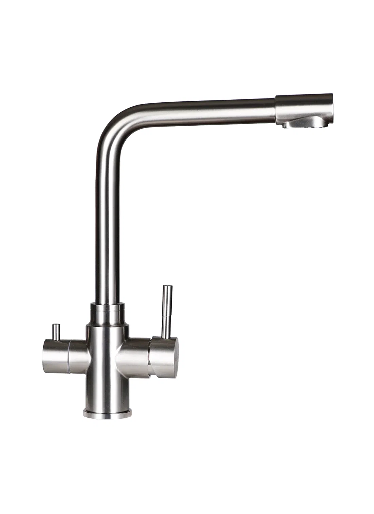 Смеситель для кухни WISENT 4355, с фильтром, нержавеющая сталь, хром