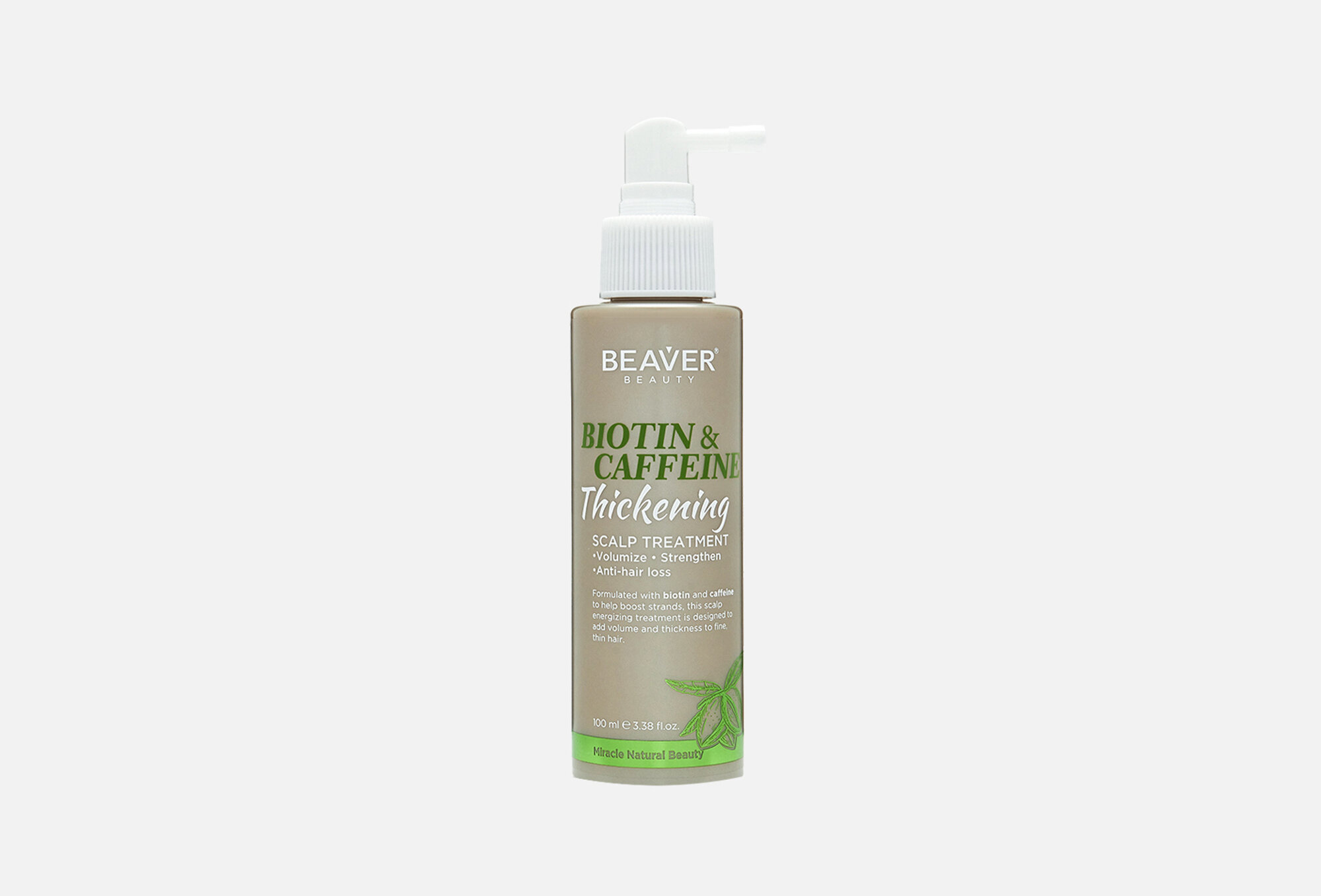 Укрепляющая Сыворотка для волос BEAVER Biotin & Caffeine 100 мл