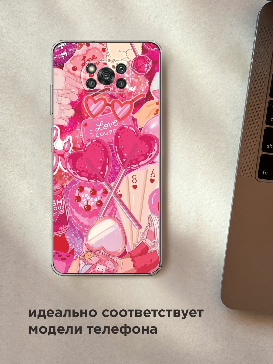 Чехол на Xiaomi Poco X3/X3 Pro / Поко X3/X3 Pro с принтом "Love coupon - 14 февраля" — фото 1