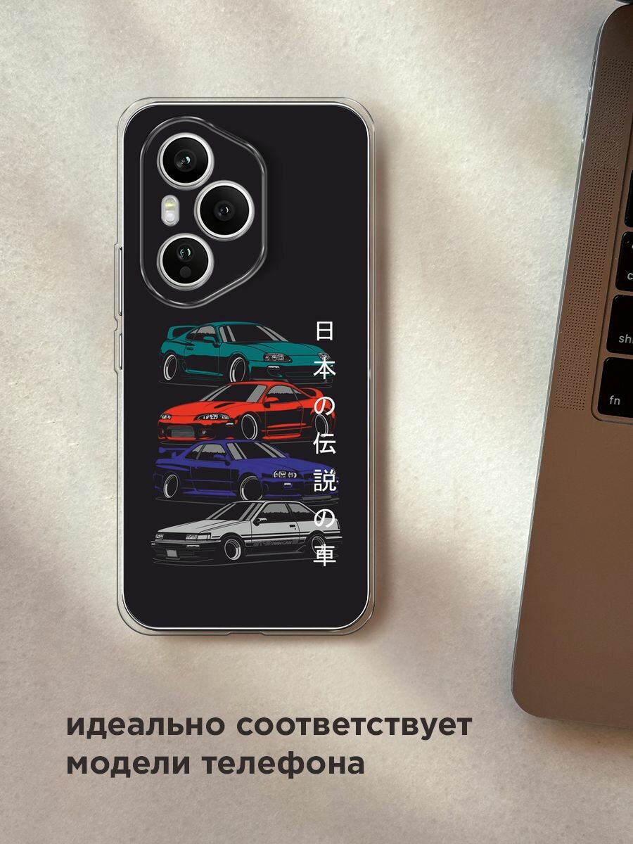 Чехол на Honor 400 Pro / Хонор 400 Про с принтом "JDM Legend cars" — фото 1