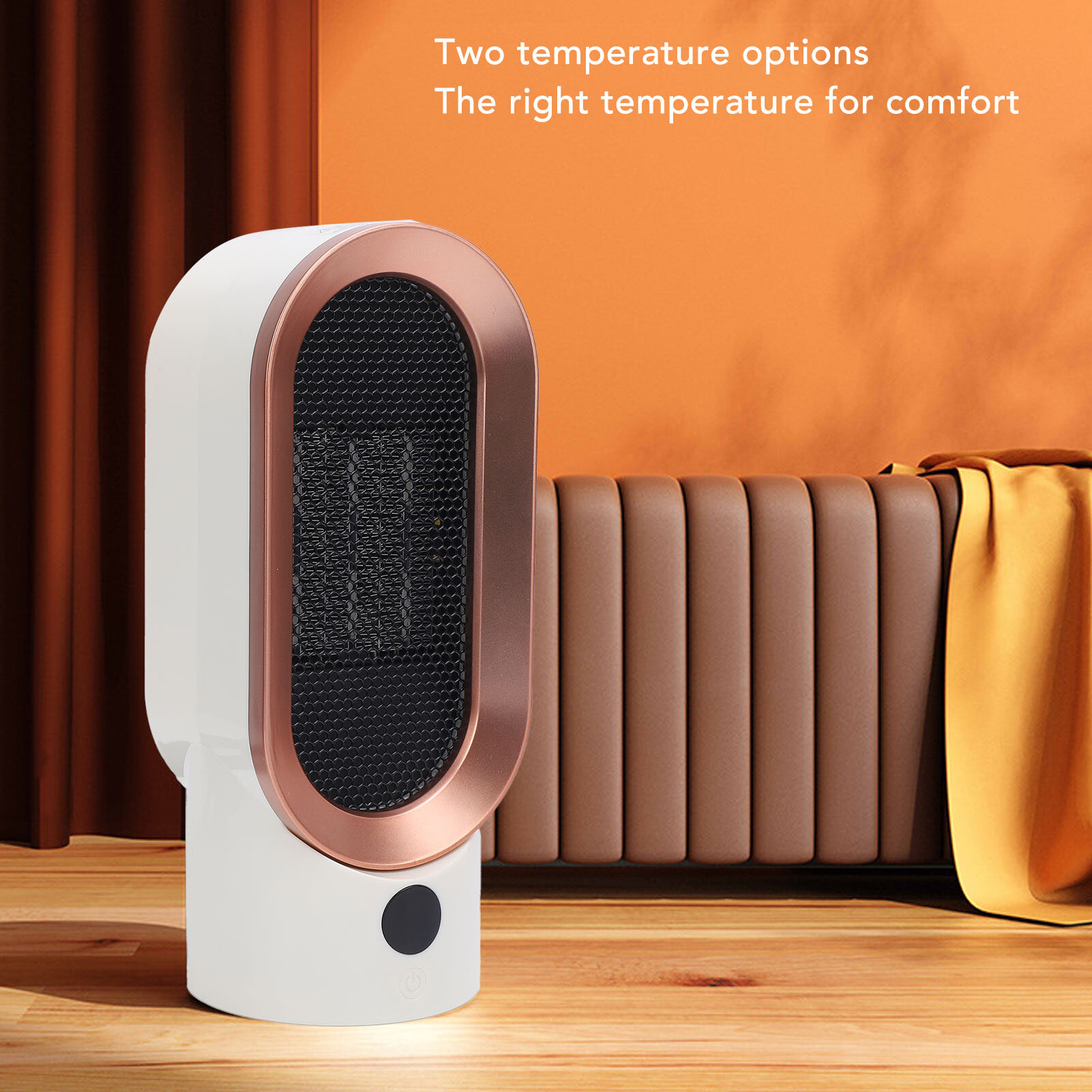 Обогреватель 800 Вт PTC керамический быстрый нагрев тихий портативный электрический настольный обогреватель для спальни офиса внутреннего использования с вилкой ЕС