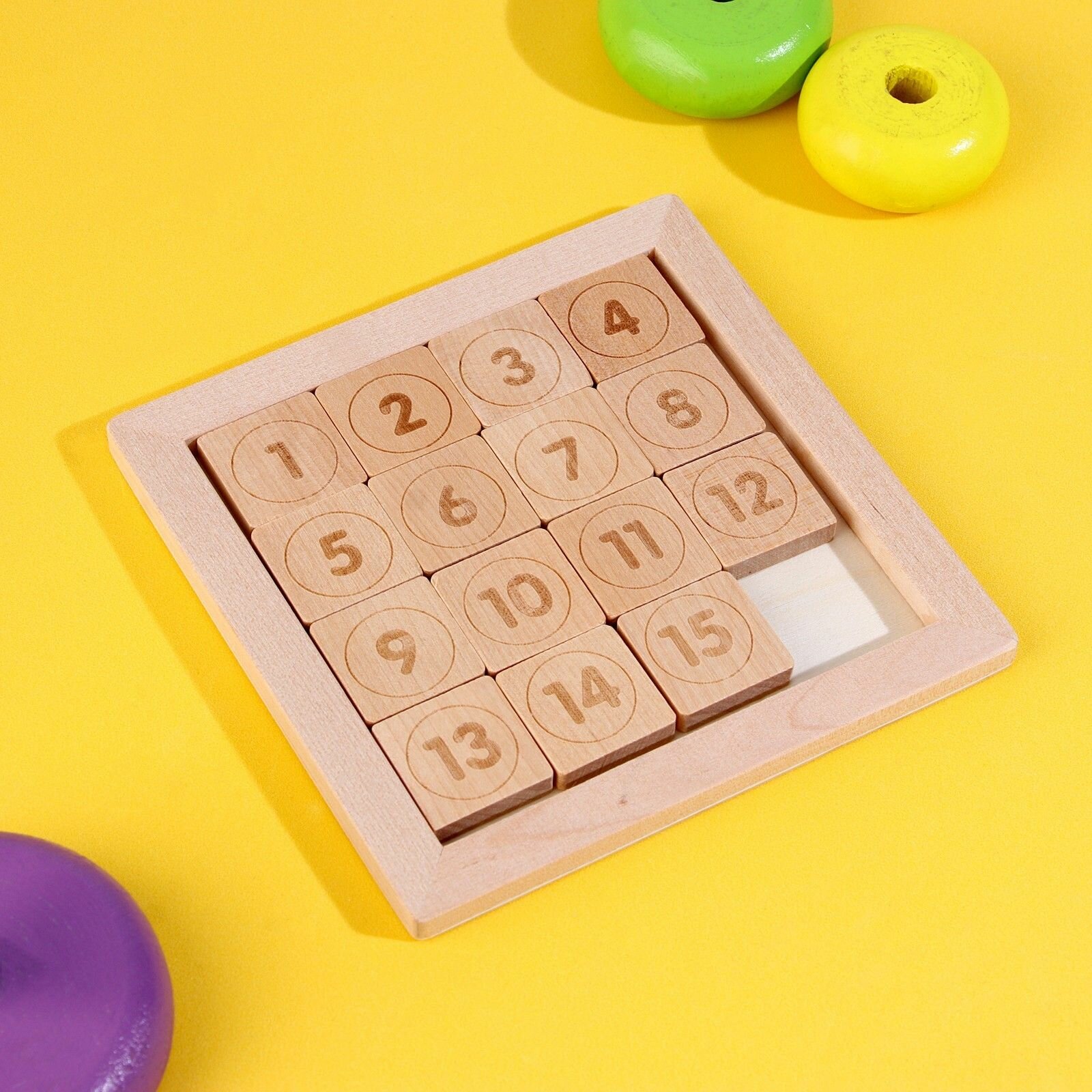 Развивающая игра Пятнашки 0,7х12,7х12,7 см