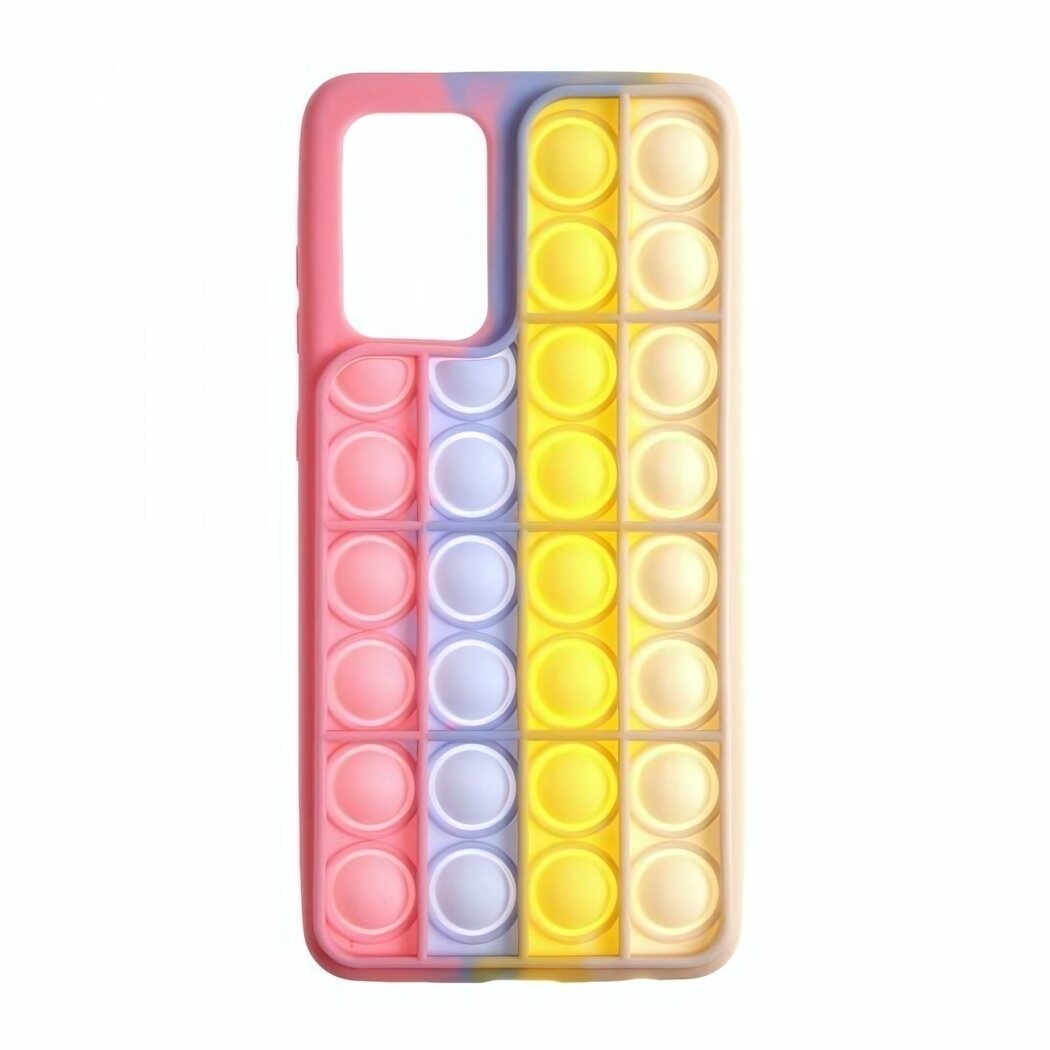 Чехол-антистресс Pop it для Samsung Galaxy A52 5G, силиконовый, стильный, 22 пузырька