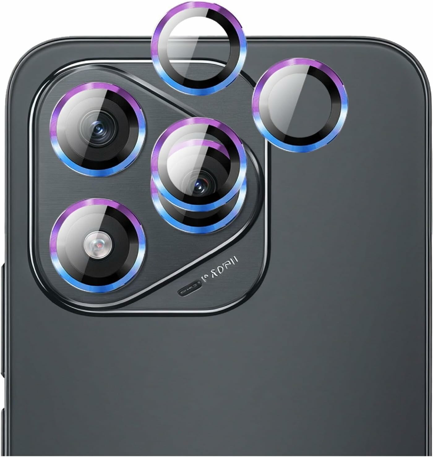 Полная защита задней камеры совместима с Honor 400 Lite( Хонор 400 Лайт ), двойная защита металл + закаленное стекло, закаленное стекло камеры