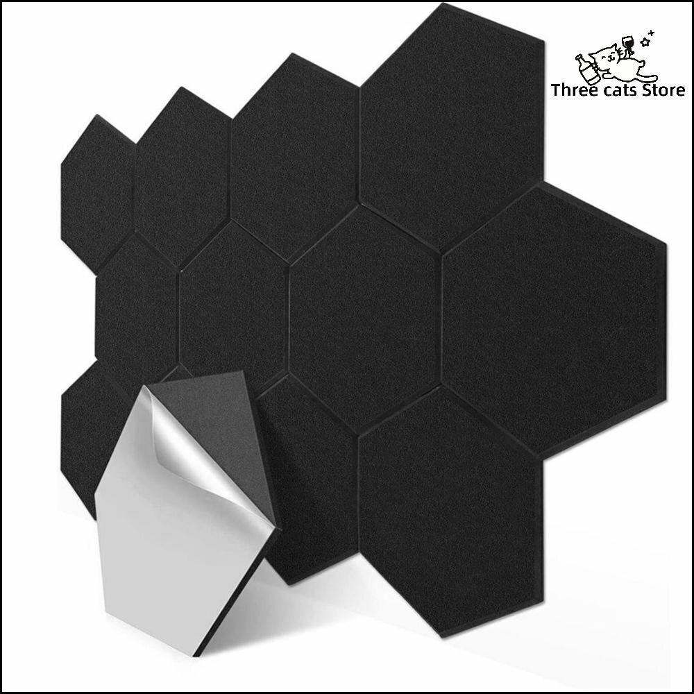 Акустические панели, войлок, полиэстер, ДВП, самоклеящиеся, 30 см х 26 см