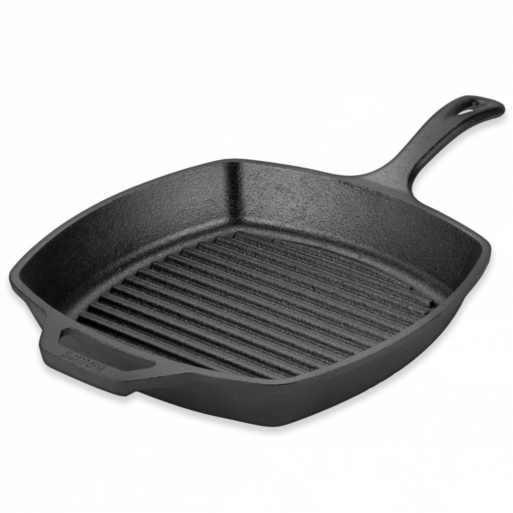 Сковорода-гриль LODGE L8SGP3, чугунная, рифленое дно, квадратная, с двумя ручками