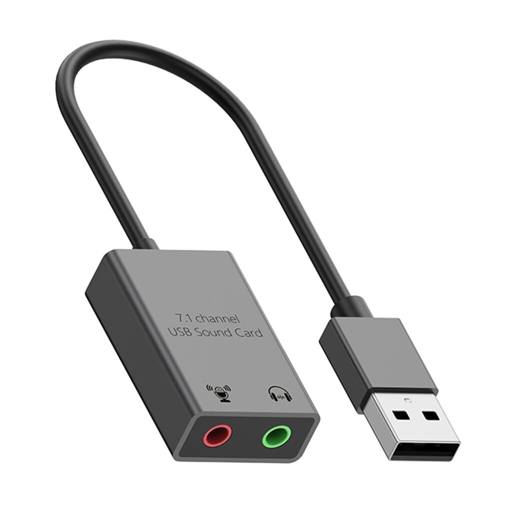 Алюминиевый USB-аудиоадаптер, имитирующий 7,1-канальный Hifi, Прост в эксплуатации