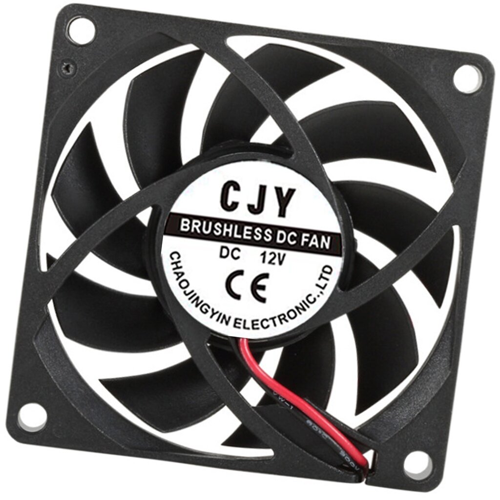 Малошумный охлаждающий вентилятор 7015 с высокими воздушными потоками, эффективным отводом тепла для компьютеров, серверов, принтеров 5/12/24 В