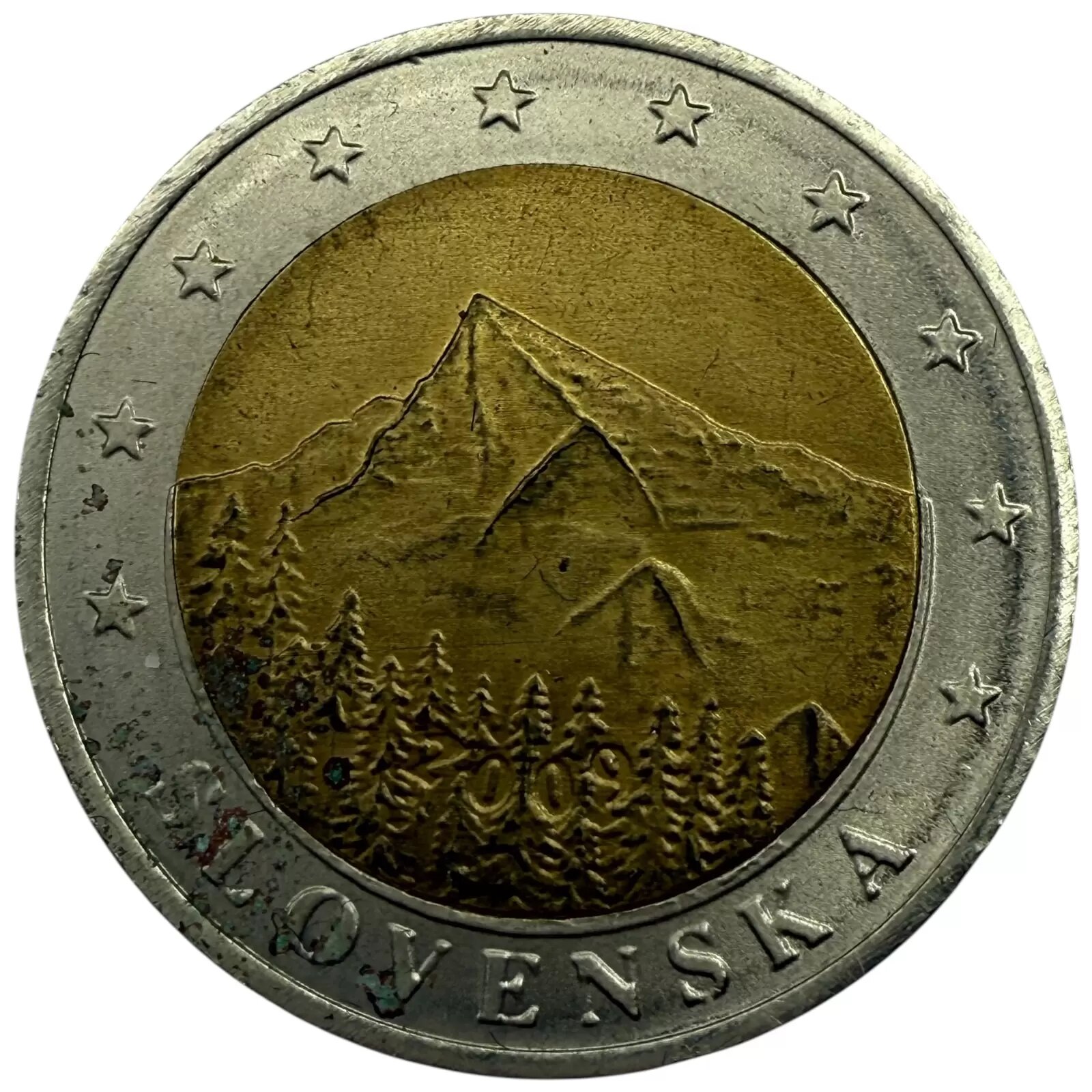 Словакия 2 евро 2009 г. Specimen (Проба)