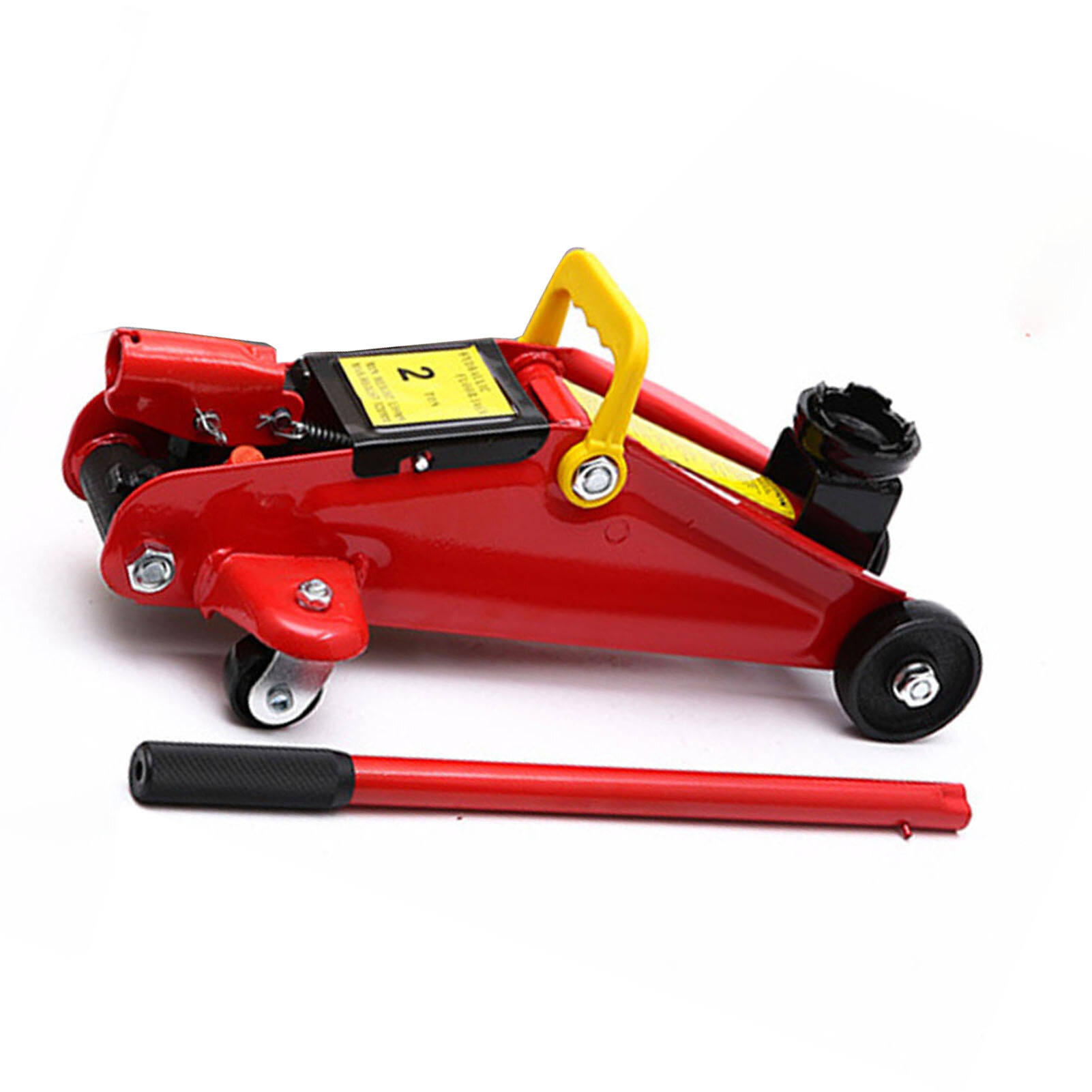 Домкрат для автомобилей грузоподъемностью 2 тонны, красный, для внедорожников и тяжелой техники