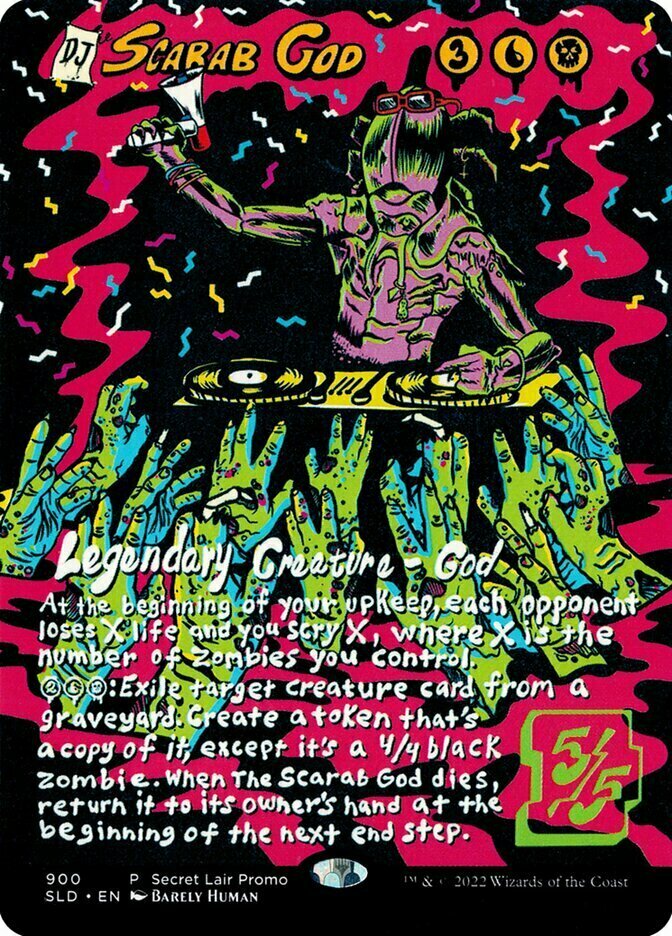 Magic the Gathering: Secret Lair-The Scarab God-Обычная(Английский)