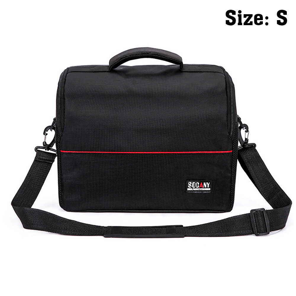 Сумка для хранения портативного проектора Small Thickened Universal Projector Bag Portable Projector Accessories Pack Model 1901 Черный Нейлон Вес 450г Размеры 34*15*27см (L);25*13*18см (S) В комплект входят 1*Сумка для хранения проектора 1*Ремень для