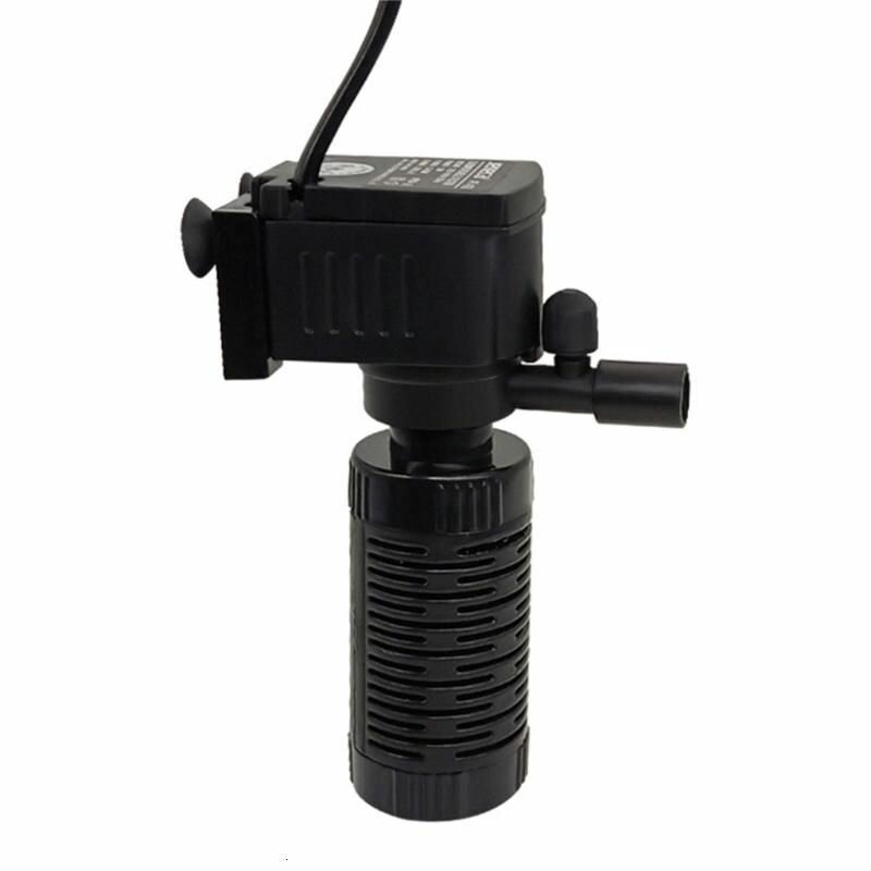 Компактный фильтр для аквариума 3 в 1 с насосом для аэрации, Штекер ЕС