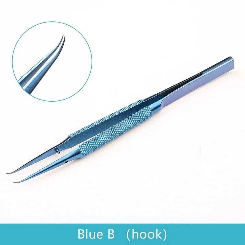 Пинцет для электроники Blue B (hook) THJNZ-B