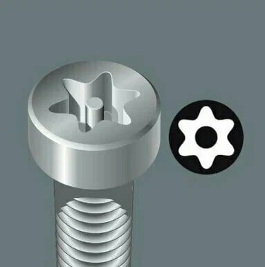 TORX BO бита, с отверстием, 1/4" E6.3, TX 30 x 89 мм WERA 867/4 Z WE-060054
