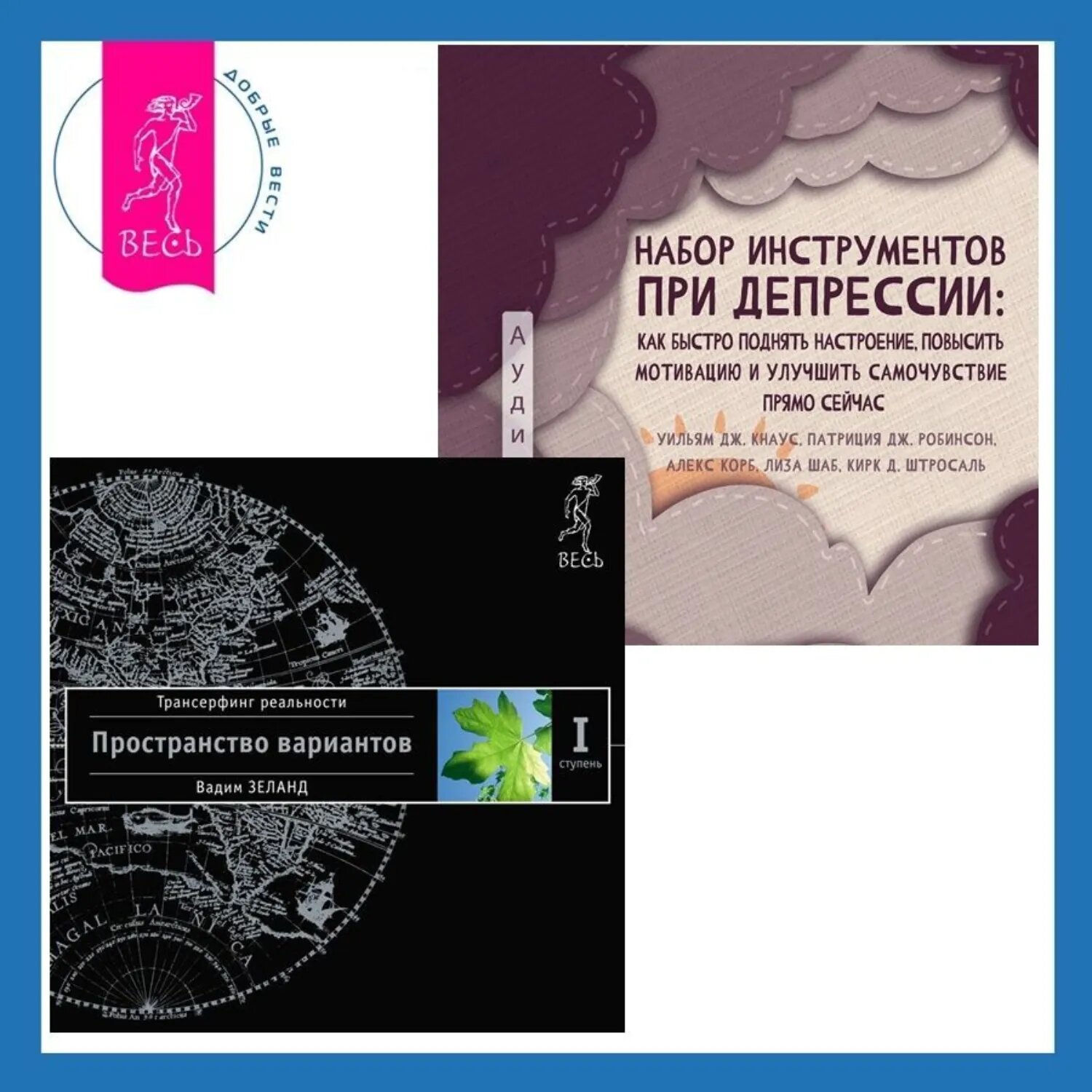 Набор инструментов при депрессии: Как быстро поднять настроение, повысить мотивацию и улучшить самочувствие прямо сейчас. Трансерфинг реальности. Ступень I: Пространство вариантов [Аудиокнига]