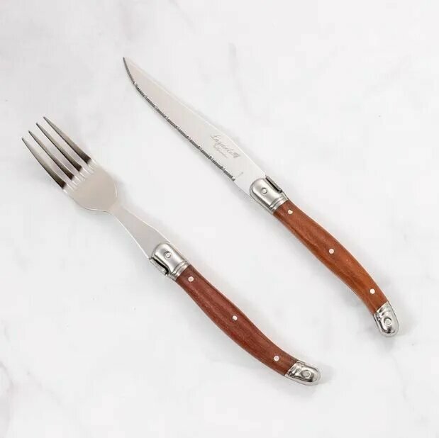 Laguiole Нож столовый 2 предм. коричневый