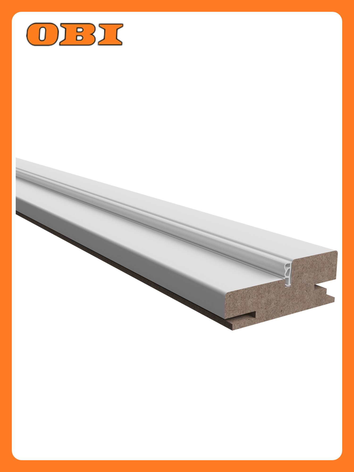 Дверная коробка Честер, Порта телескопическая Белаяэмаль 80х32х2100мм 2,5 шт