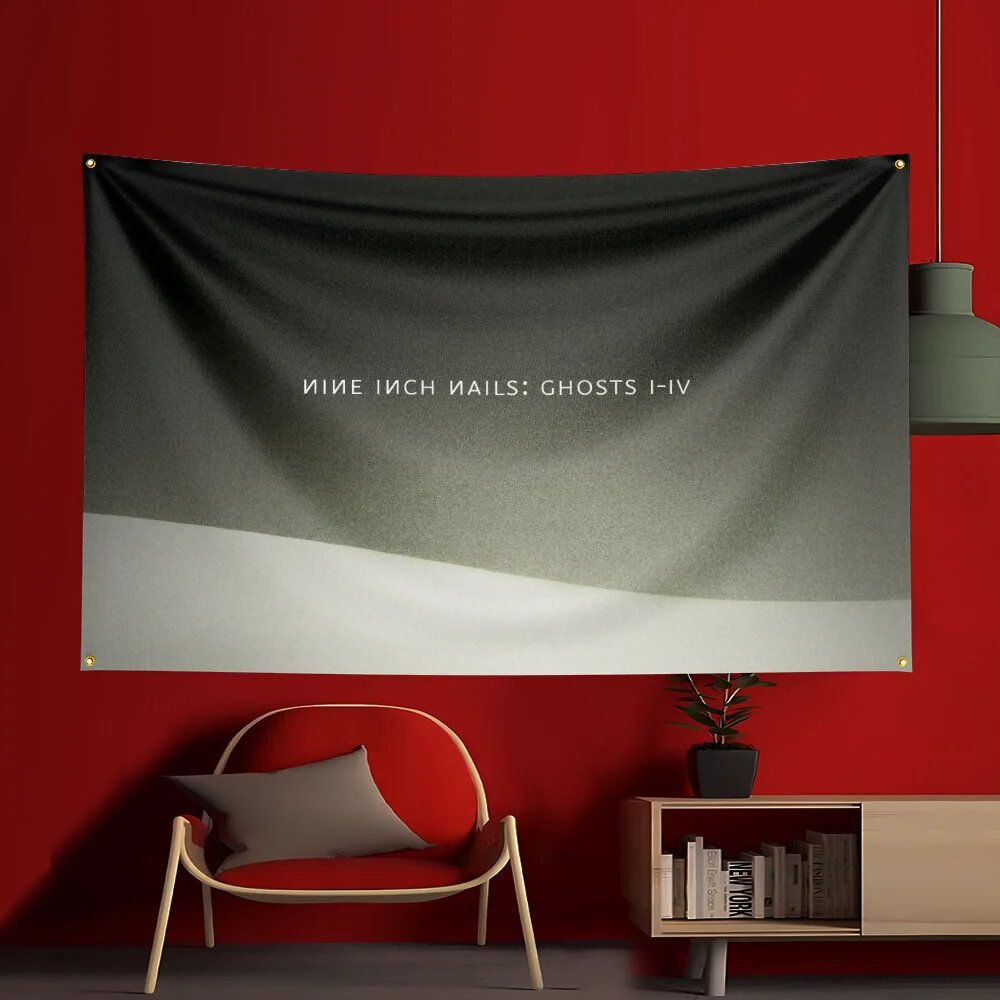 Флаг Nine Inch Nails полиэстер Темно-зеленый, 60 х 90 см, ZH7424