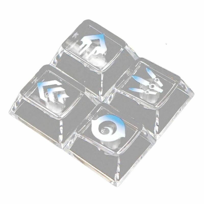 Полупрозрачные кейкапы для механических клавиатур с улучшенным светорассеиванием и широкой совместимостью, - B