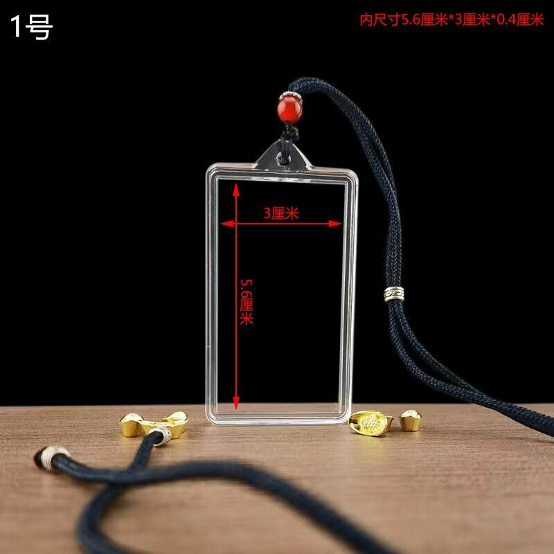 Открывающаяся пустая коробка, прозрачный амулет, водонепроницаемый кулон, защитный футляр для Священных Писаний, акриловый кулон, пустая оболочка