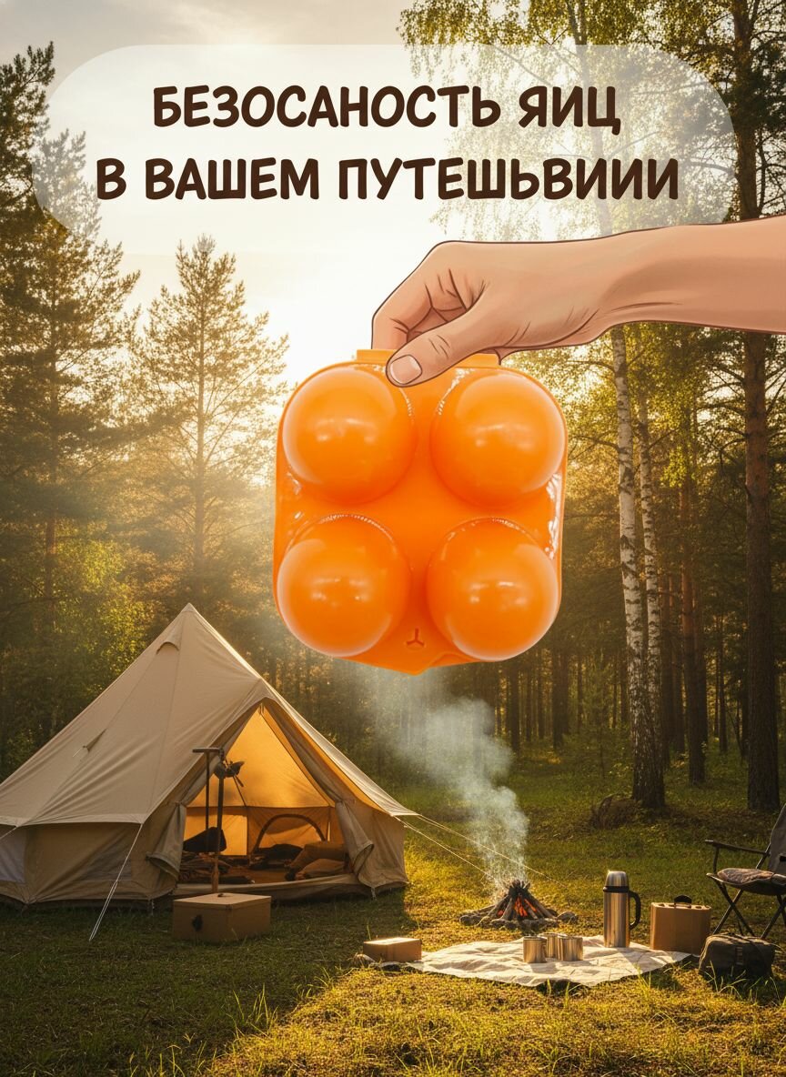 Контейнер для 2/4/6 яиц, переноска