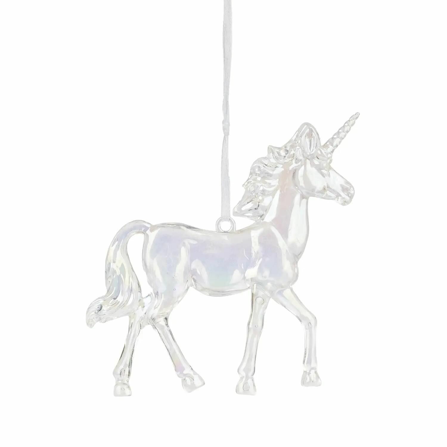Украшение новогоднее Феникс подвесное, "Единорог", полистирол, 11х11.6х1 см (94881)
