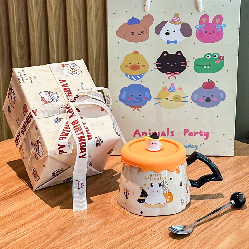 Милая керамическая кружка в виде привидения — отличный подарок на день рождения, идеально подходящий для лучших подруг или в качестве подарка к началу учебного года/выпускному.